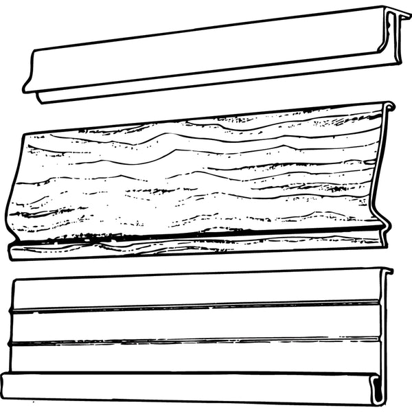 Rustique Enterprises 1GSZ12 Genesis Trim Kits - Shadow, Front Rail ...