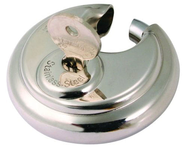 TRIMAX TRP3170 Stainless Steel 70mm Round Padlock with 10mm Shackle ...