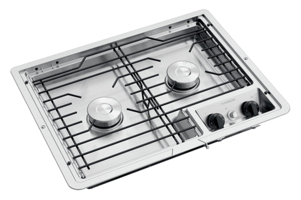 Dometic 9108917580 (50215) Drop-In Two-Burner 12V Cooktop with Wire Gr ...