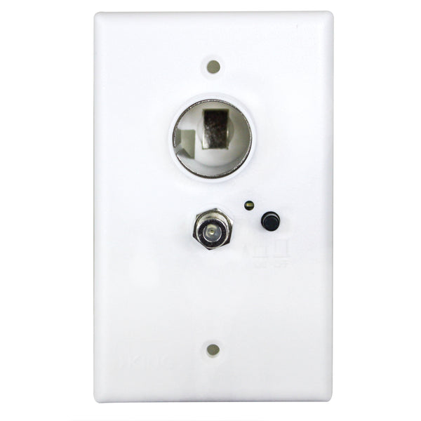 KING 21253 Power Injector with 12V DC Power Supply - White - Hilltop ...