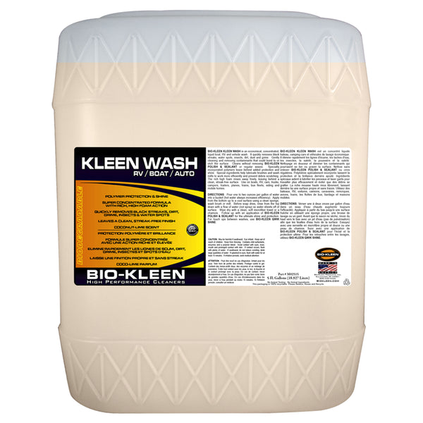 Bio-Kleen M02515 Kleen Wash - 5 Gallon - Hilltop Camper and RV